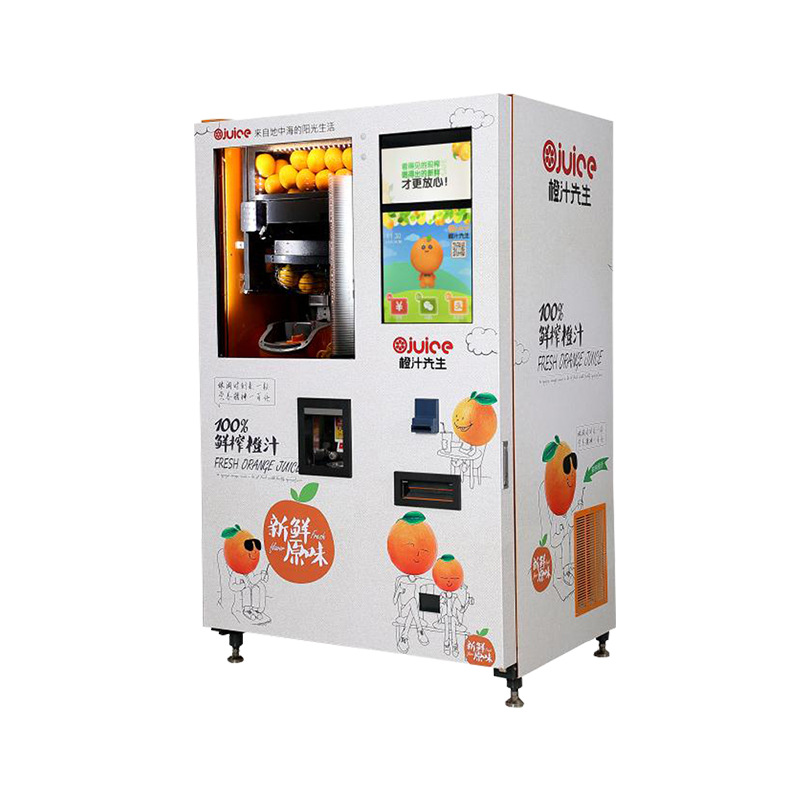 Distributeur automatique de jus d'orange fraîchement pressé avec ...